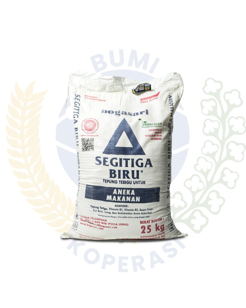 Tepung Terigu Bogasari Segitiga Biru 25 Kg – koperasi